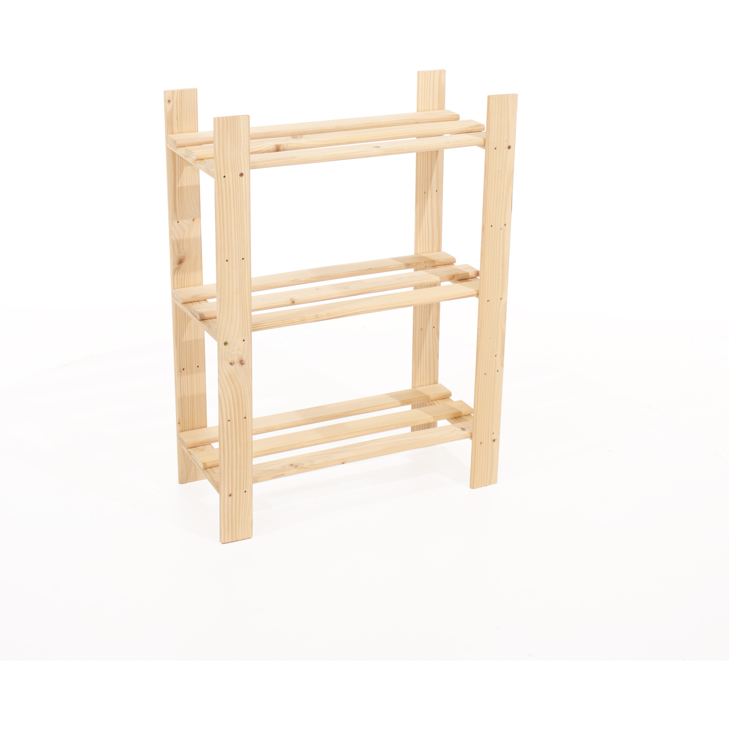 Pine Pre Sanded Slatted Shelf Unit