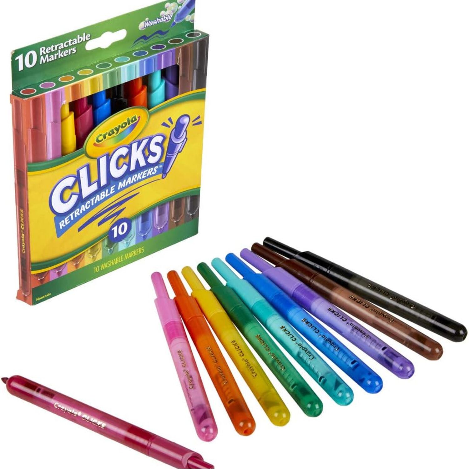 Crayola Clicks Retractable Tip Markers