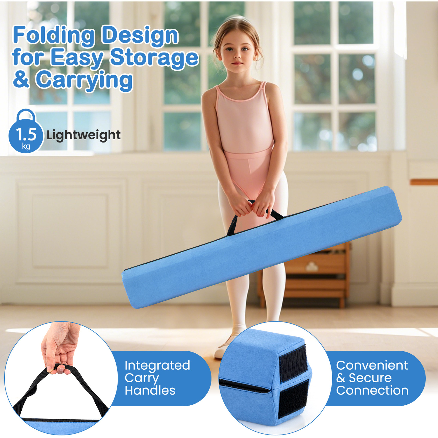 Portable Gymnastics Training Equipment Balance Beam