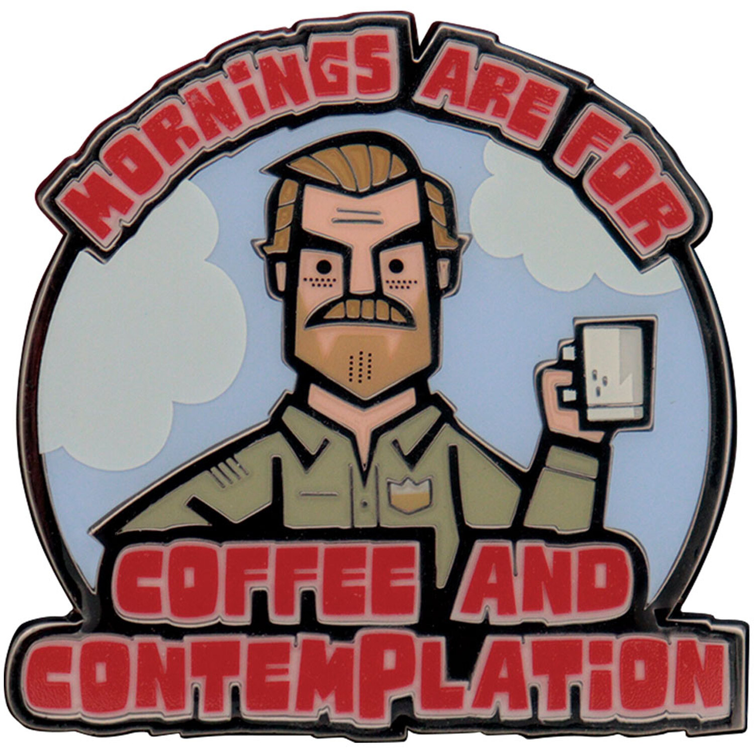 Stranger Things Hopper Pin Badge