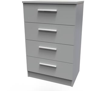 Contrast Ready Assembled 4 Drawer Midi Chest