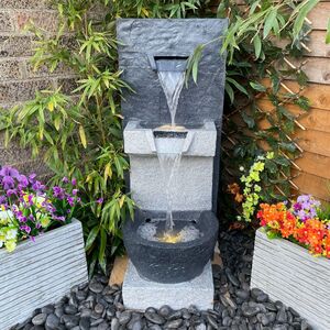 2 Fall Cascade Mains Powered Water Feature
