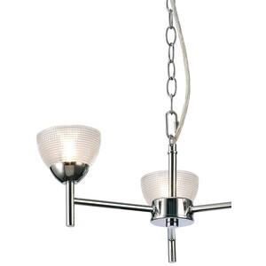 Avalon Ceiling G9 Ceiling Pendant, Semi Ceiling, Chrome, Prismatic Glass