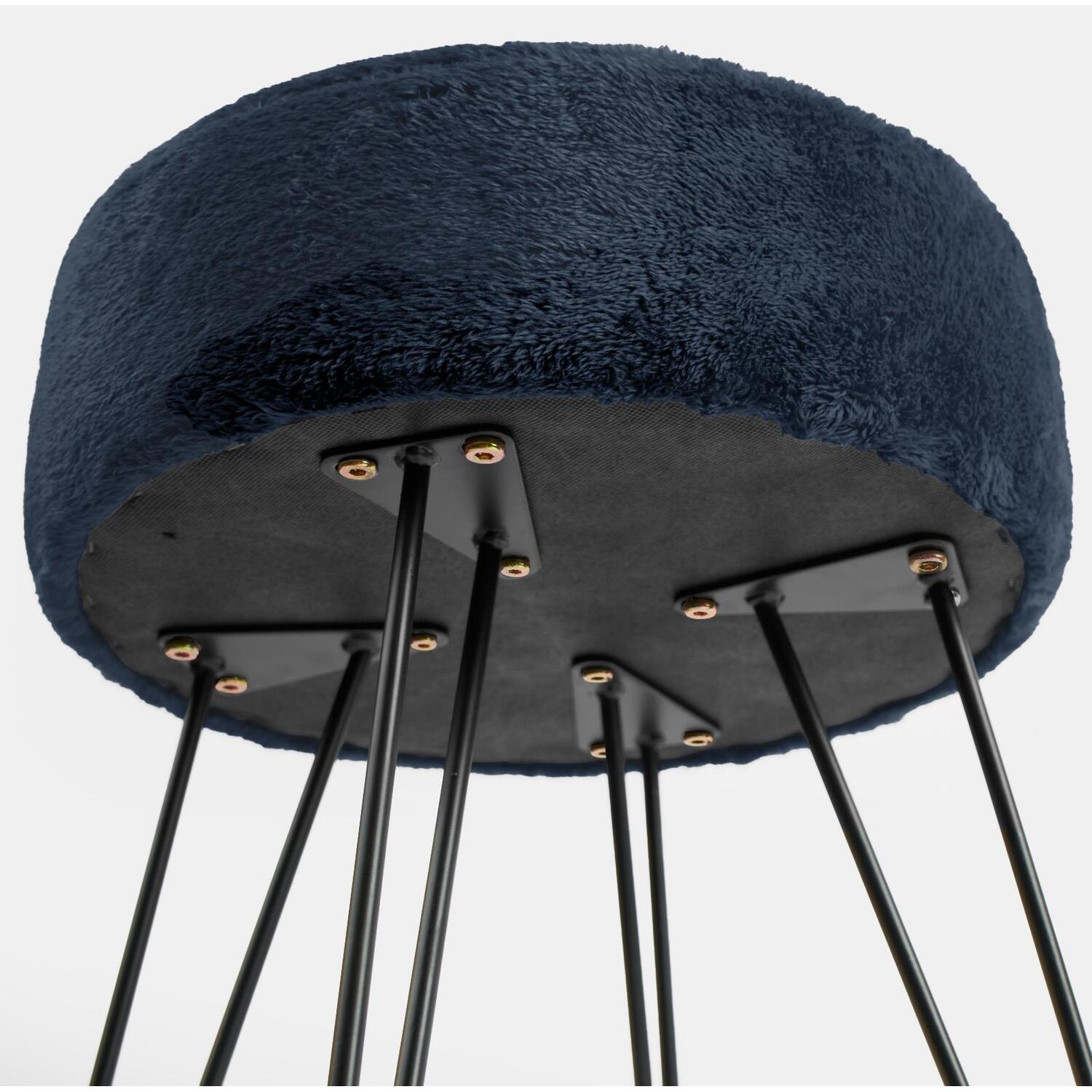 Teddy Fleece Hairpin Stool
