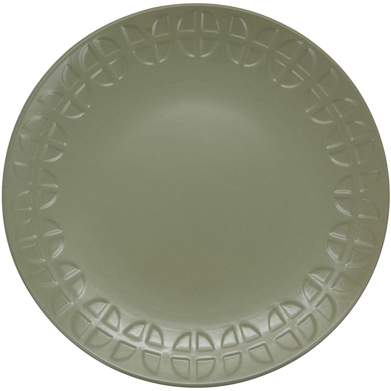 Geo Debossed Dinner Plate
