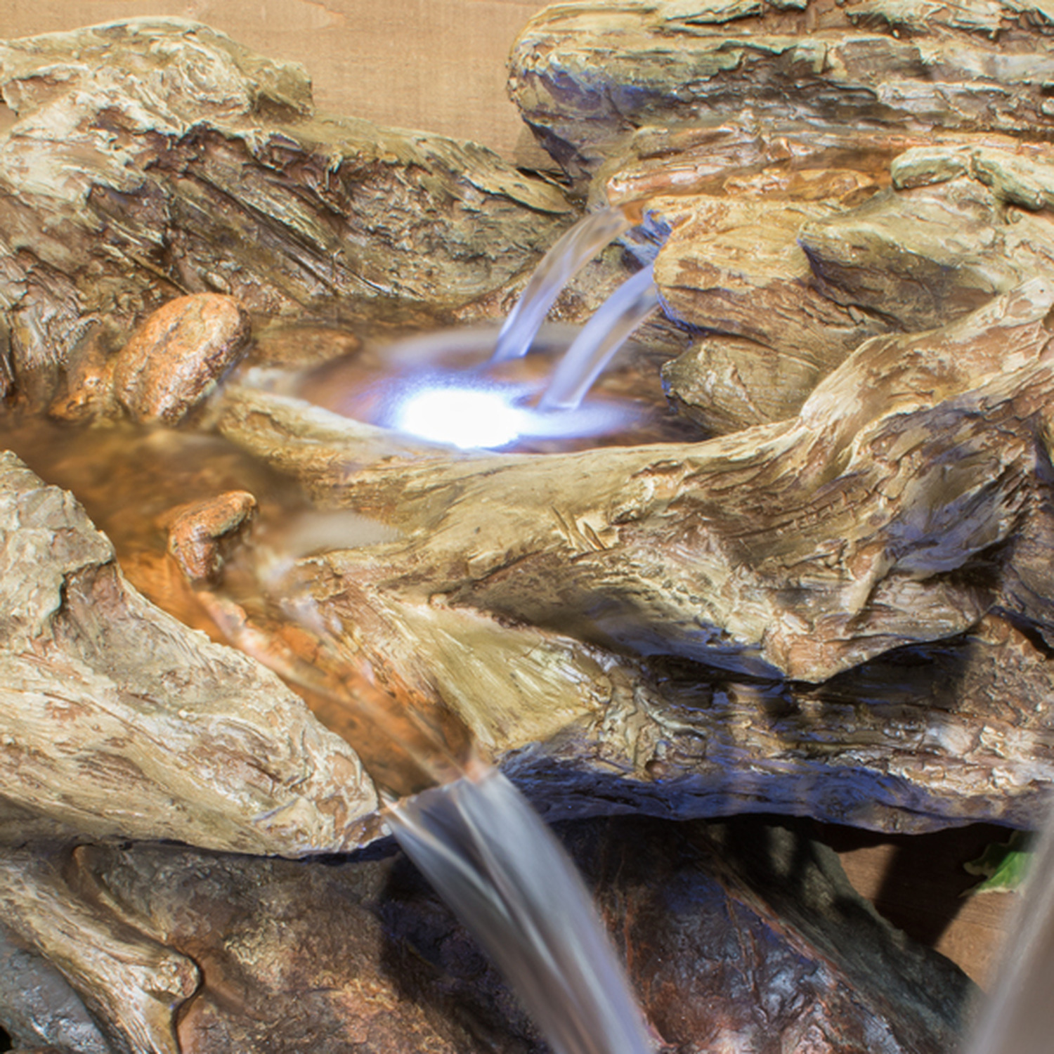 Montana Falls Rock Effect Cascade Water Feature with LEDs