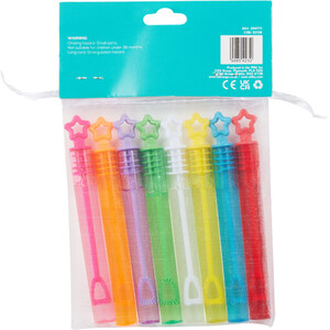 Pack of 8 Mini Bubble Wands Party Favours