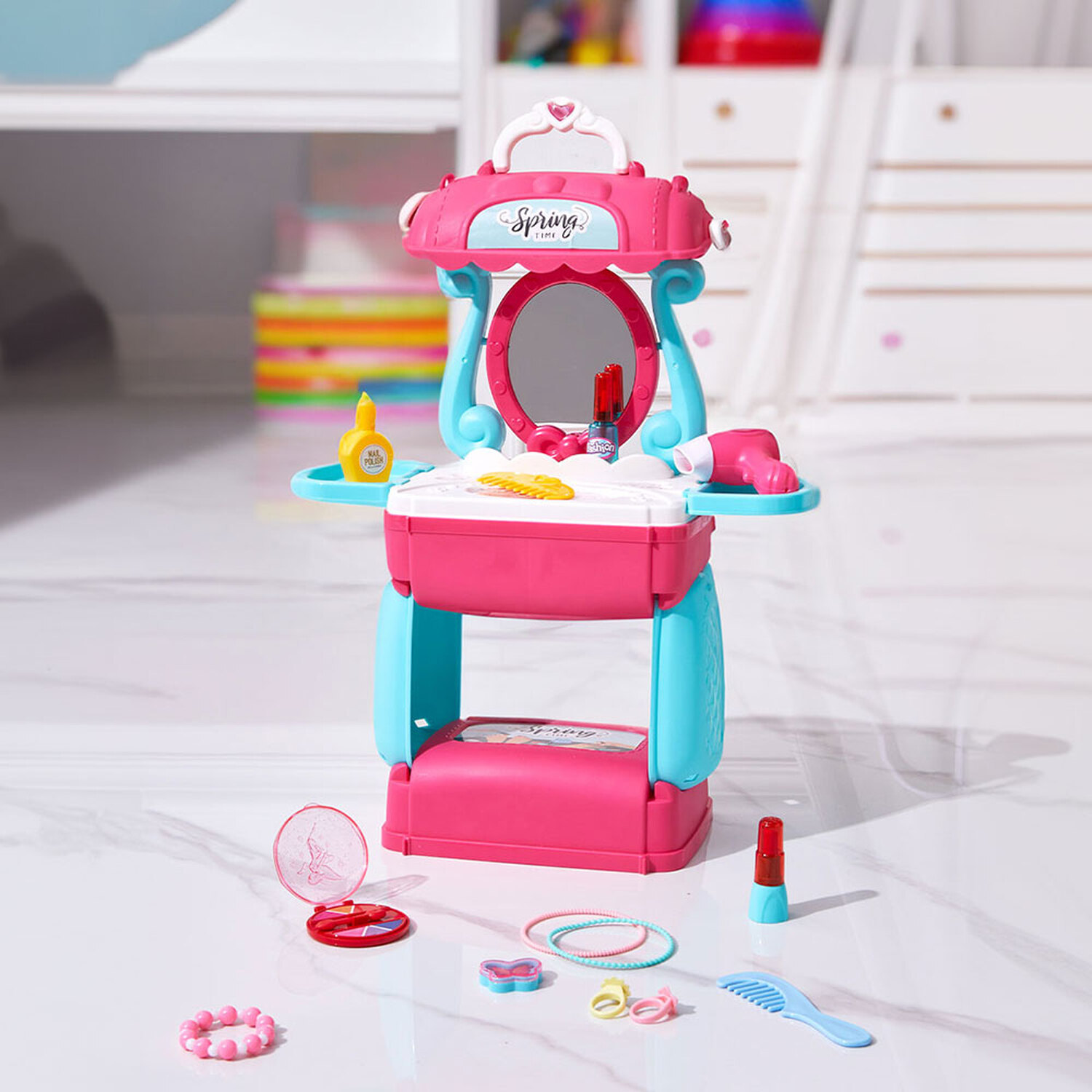 Portable Dressing Table Toy Set
