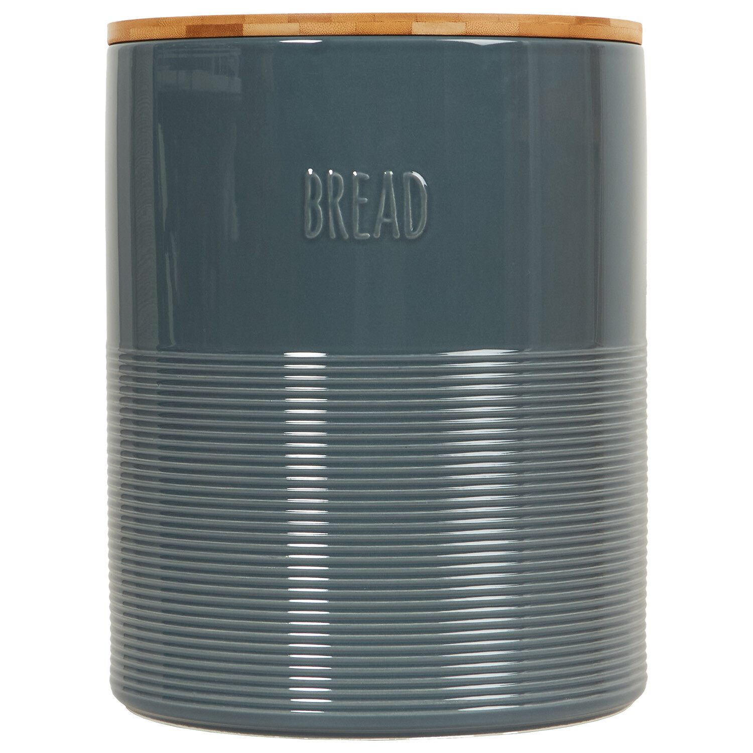 Embossed Ribbed Bread Canister