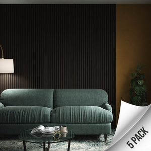 Dark Oak Easy Living Acoustic Slat Wall Panel