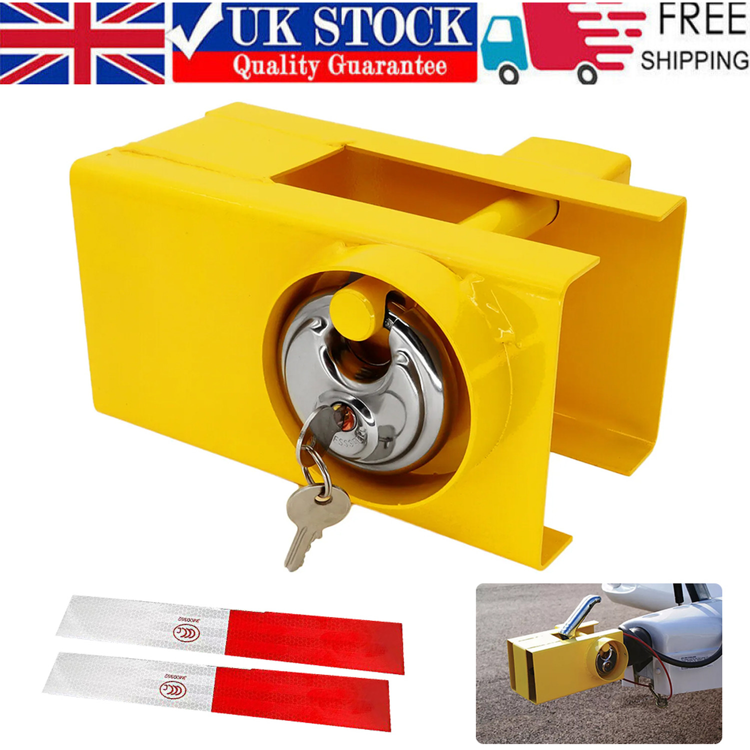 Trailer Coupling Hitch Security Lock