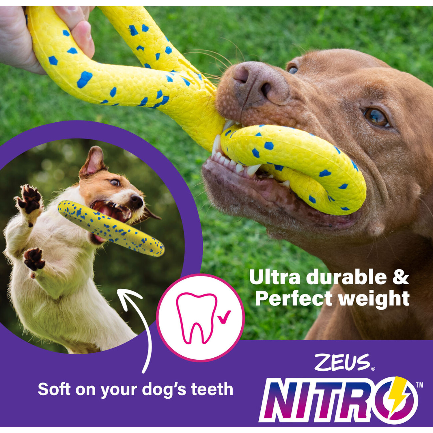Zeus Nitro Weighted Slinger Dog Toy
