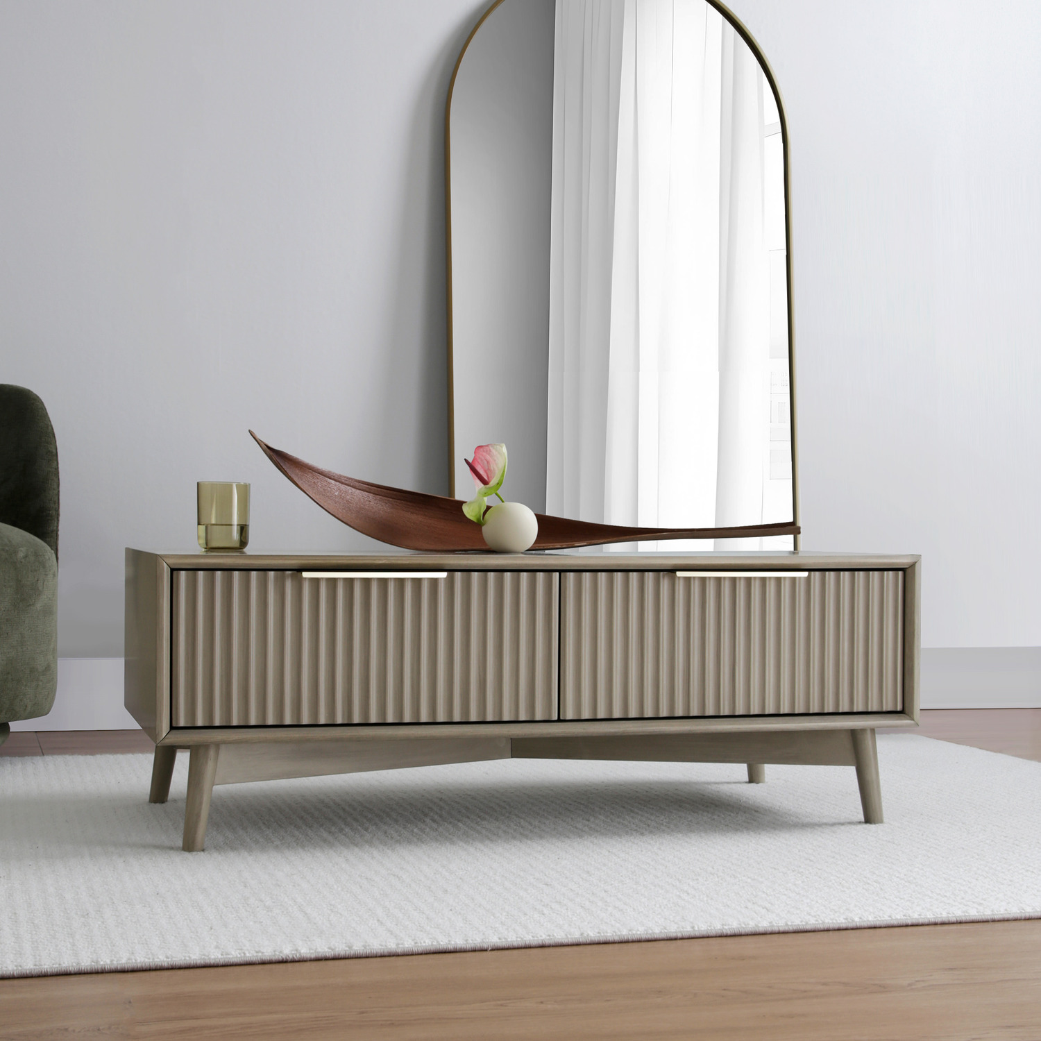 Monza - Coffee Table with Fluted Drawers