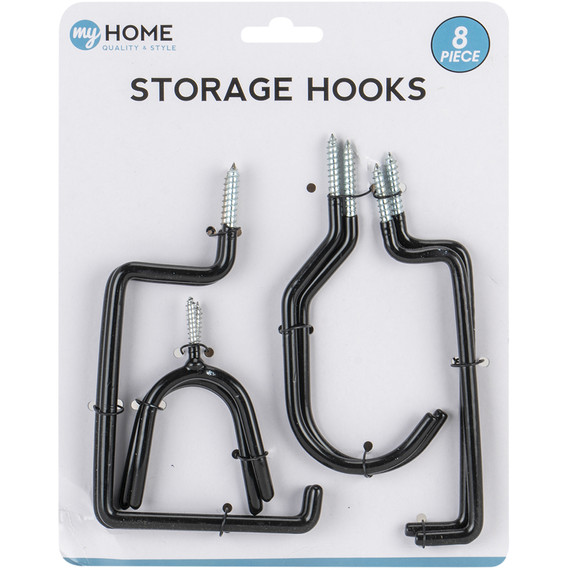 8 Piece Storage Hook Set