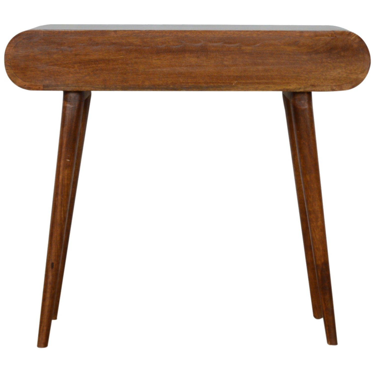 Chestnut Curved Edge Mango Wood Console Table