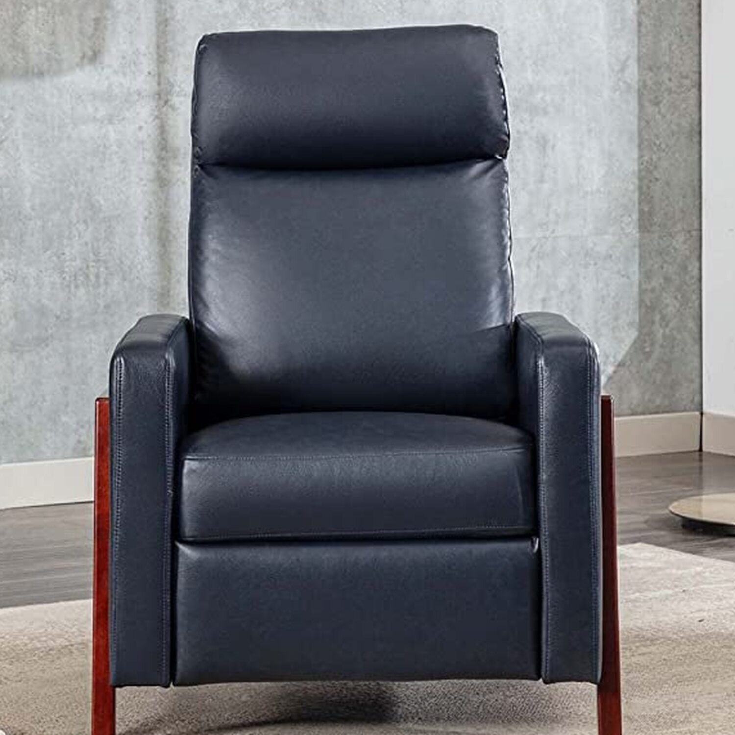 Riley Push Back Air Leather Modern Recliner Chair
