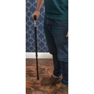 Ergonomic Carbon Black Matt Walking Stick