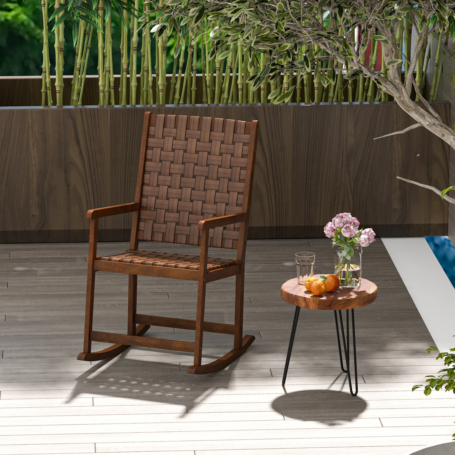 Outdoor Ergonomic Rocking Chair