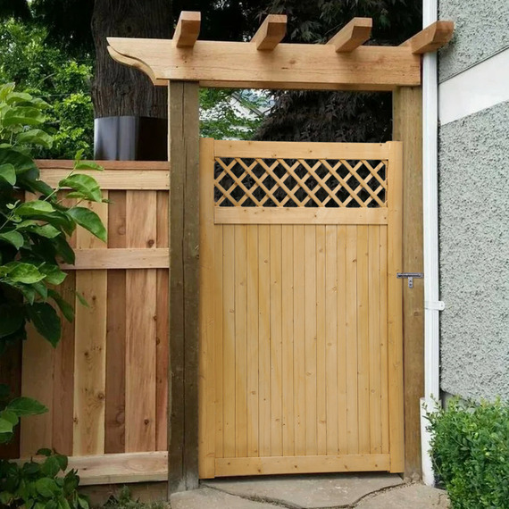 Rhombus Garden Wood Fence Gate