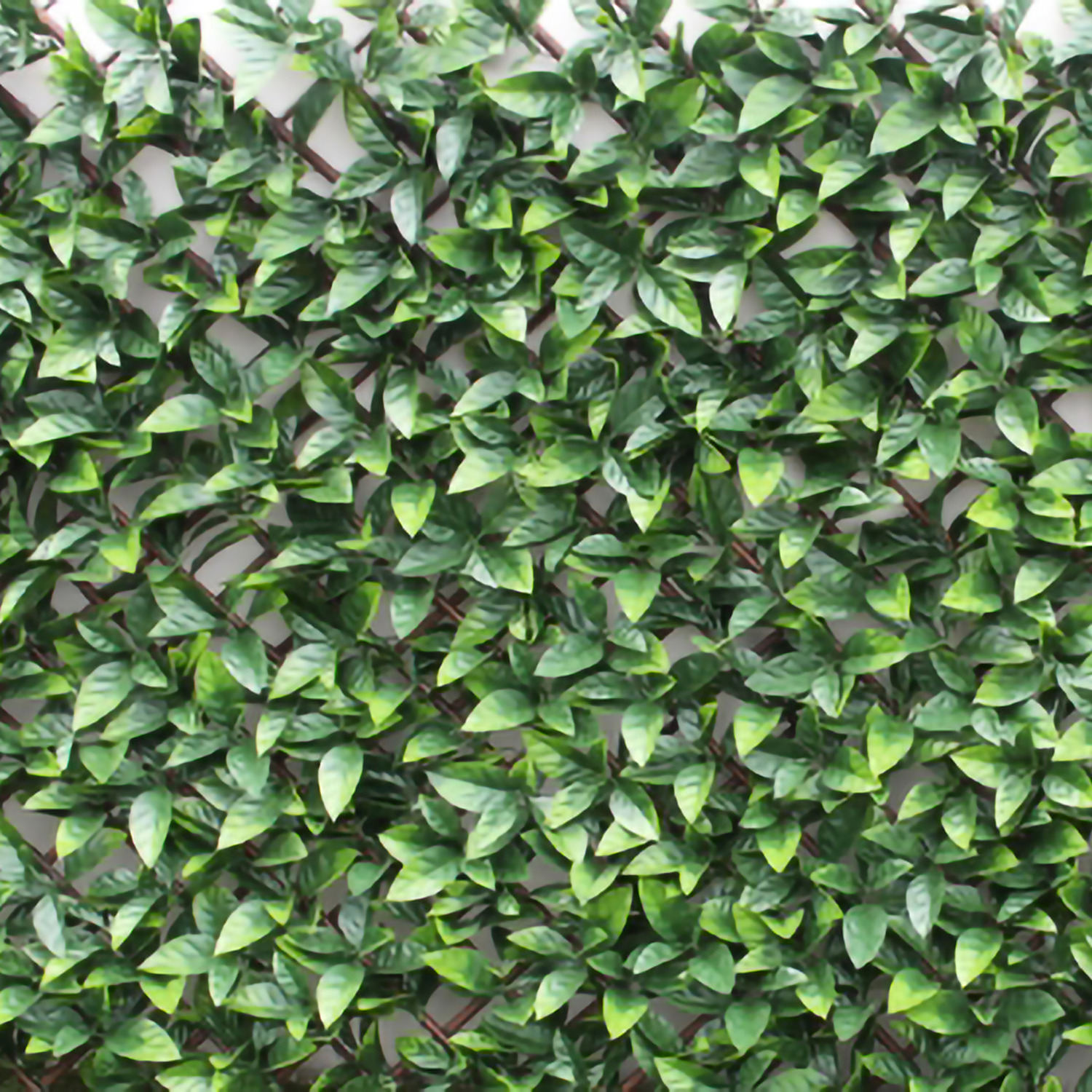 Extendable Artificial Flower Outdoor Screening Trellis (Black) 1m x 2m