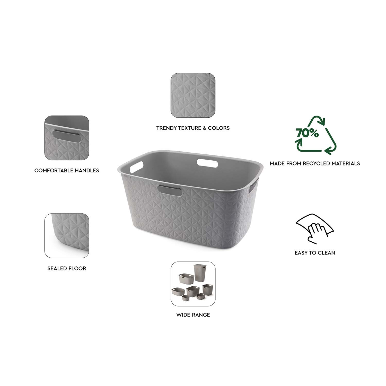 Curver Softex Laundry Basket 45L