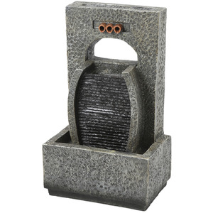 Outdoor Solar Power Waterfall Fountain