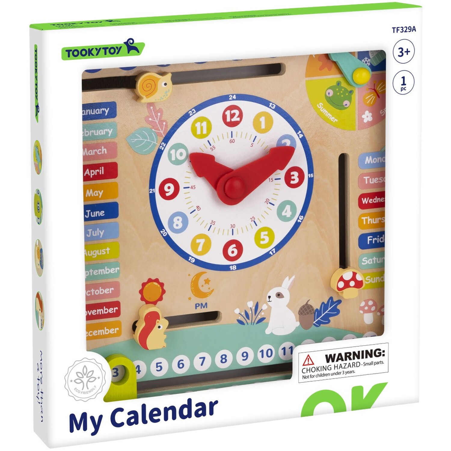 My Clock and Calendar Wooden Educational Toy
