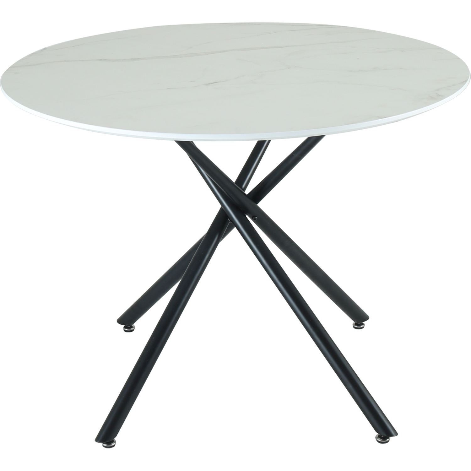 Seattle Dining Table with 4 Erica Velvet Chairs