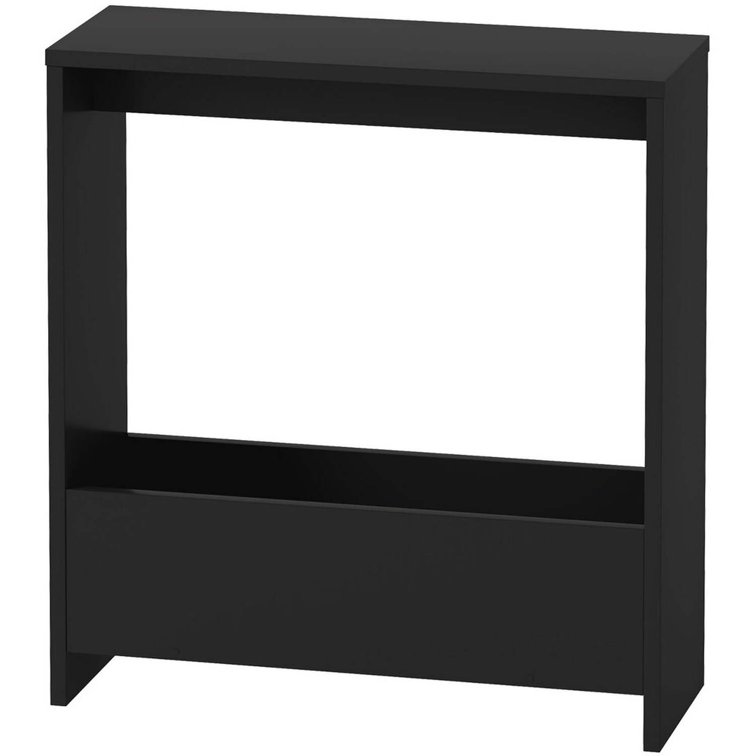 Slim Side Table Magazine Rack Particle Board
