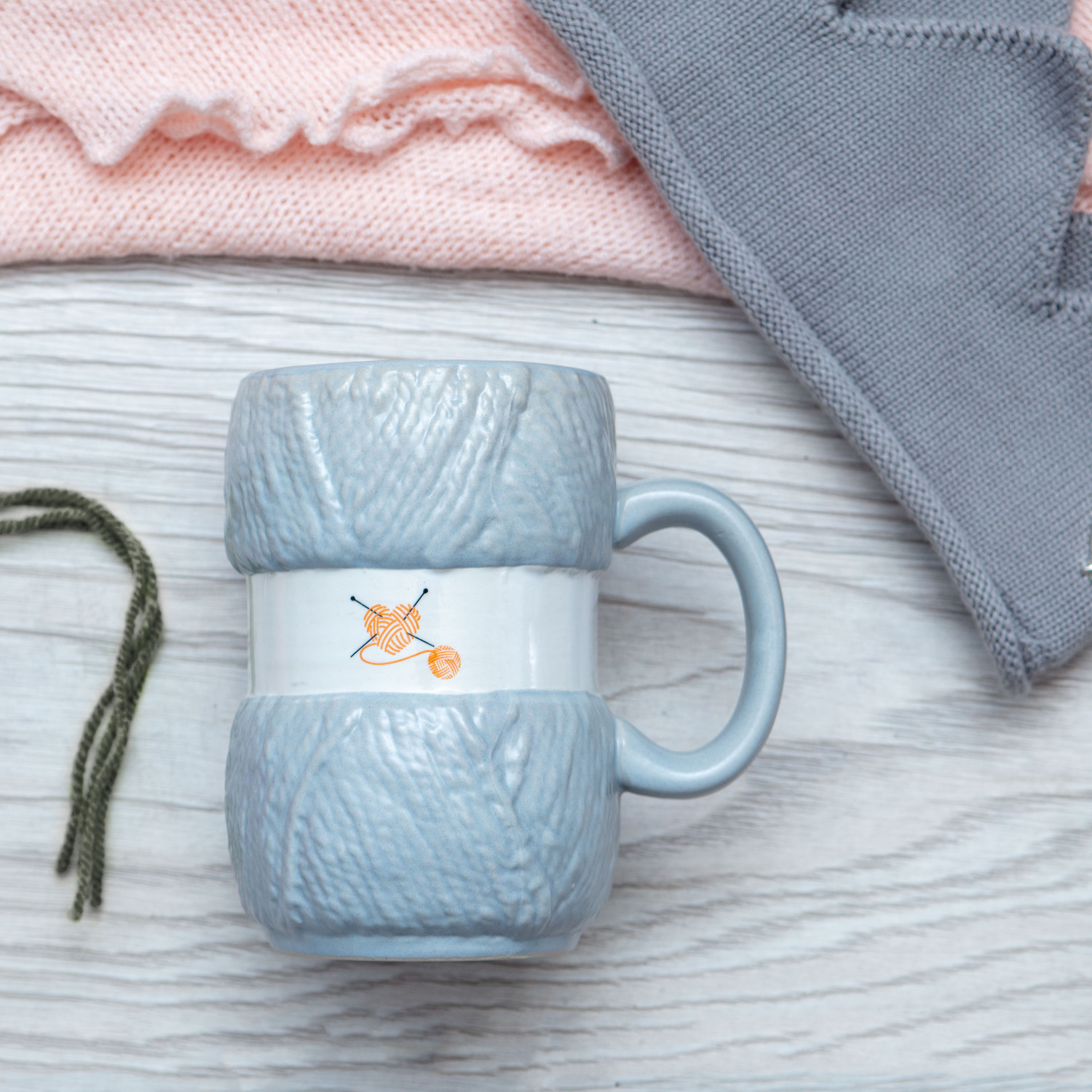 Knitting Mug 'Knitted Love'