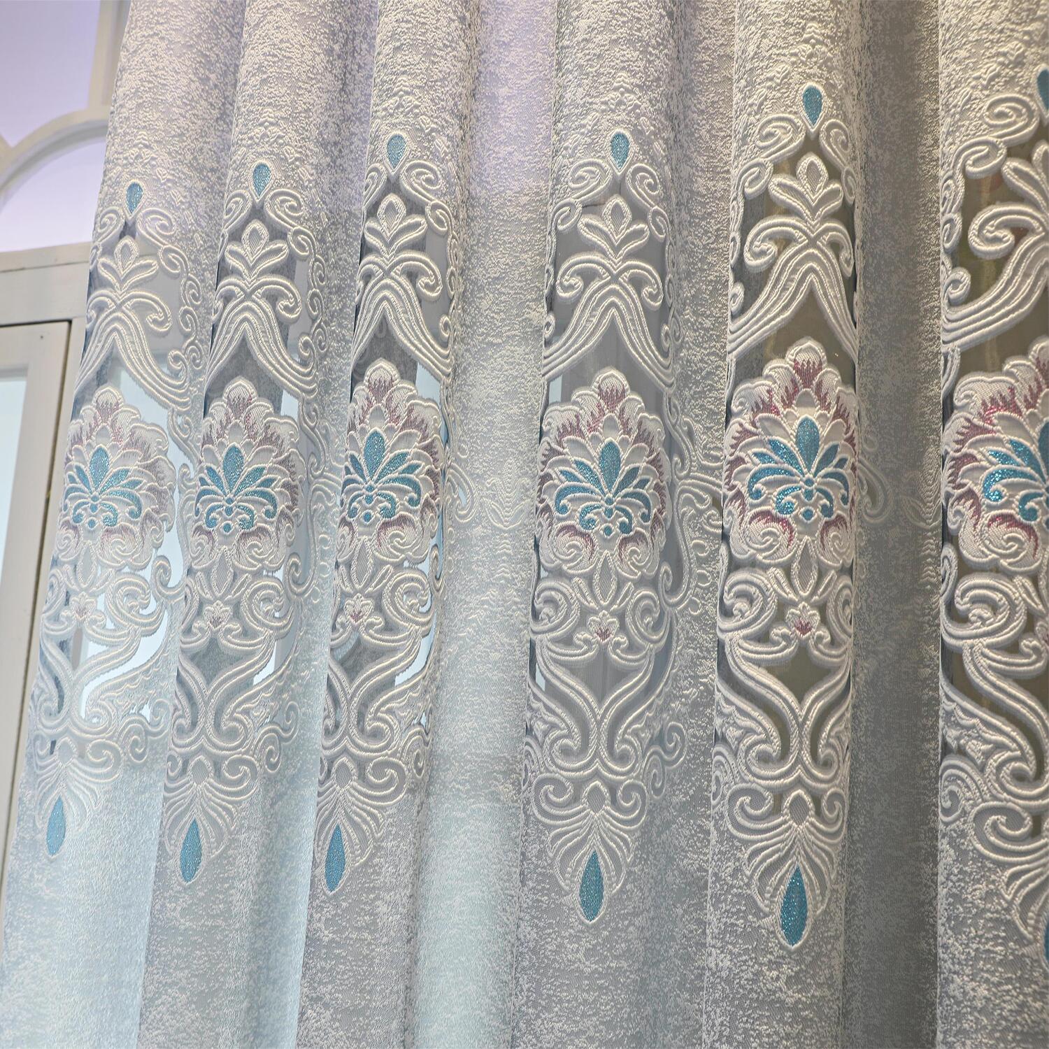 Elegant Embossed Voile Curtain