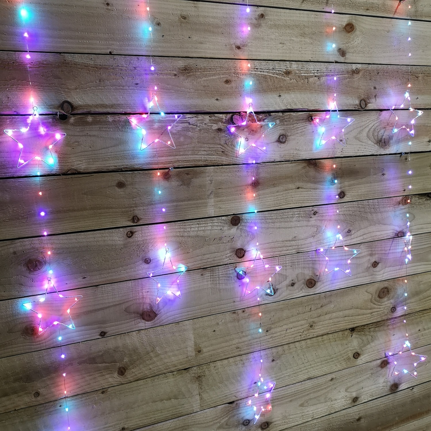Christmas Flashing Star LED Curtain Lights