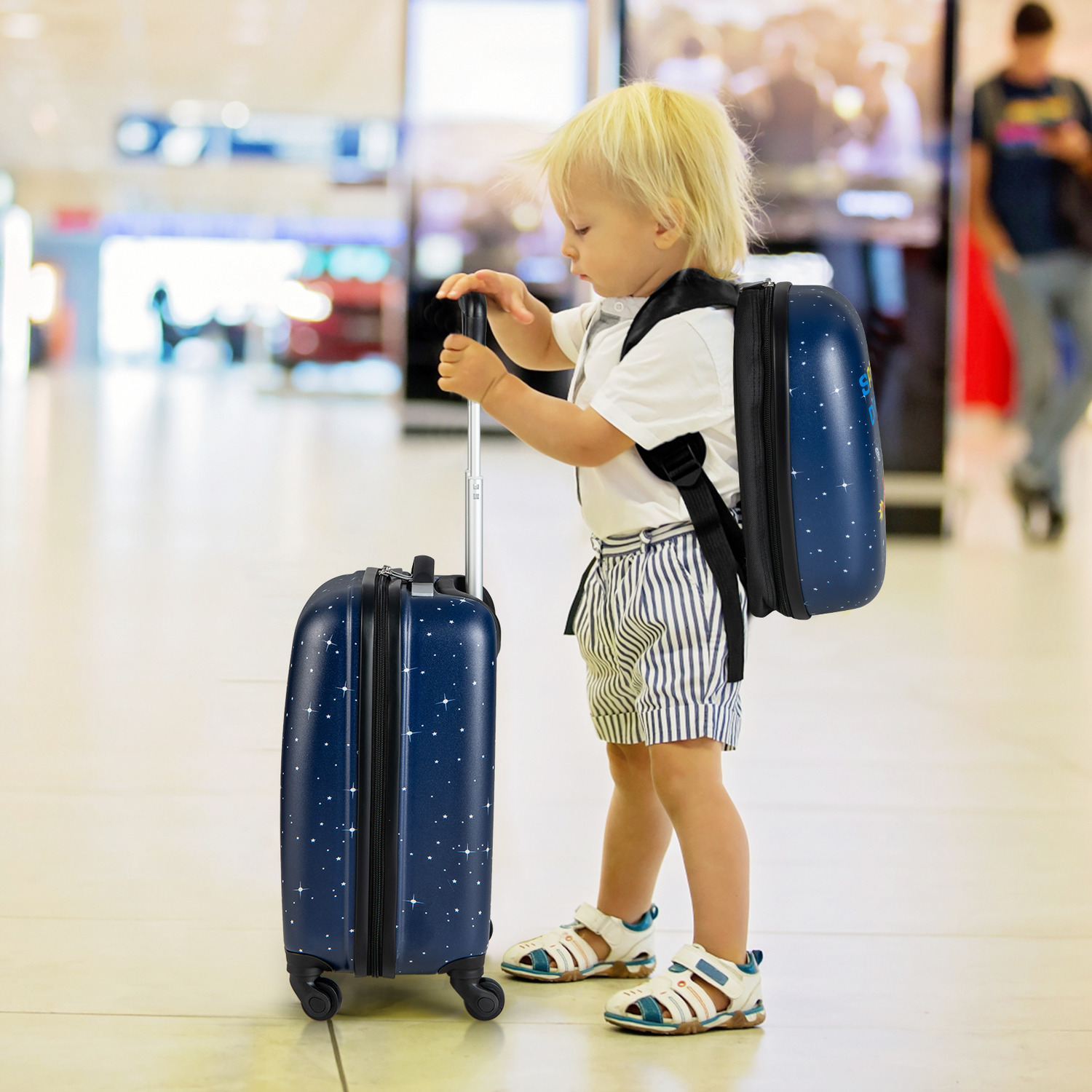 kid carry-on luggage set