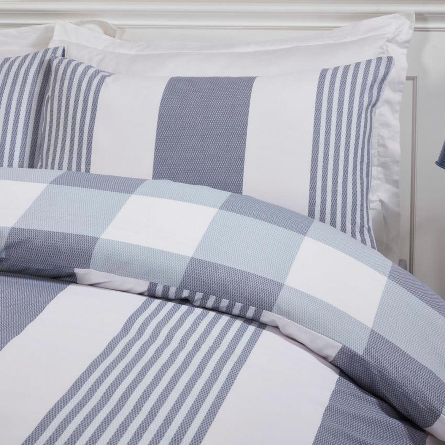 Chambray Stripe Duvet Cover Set