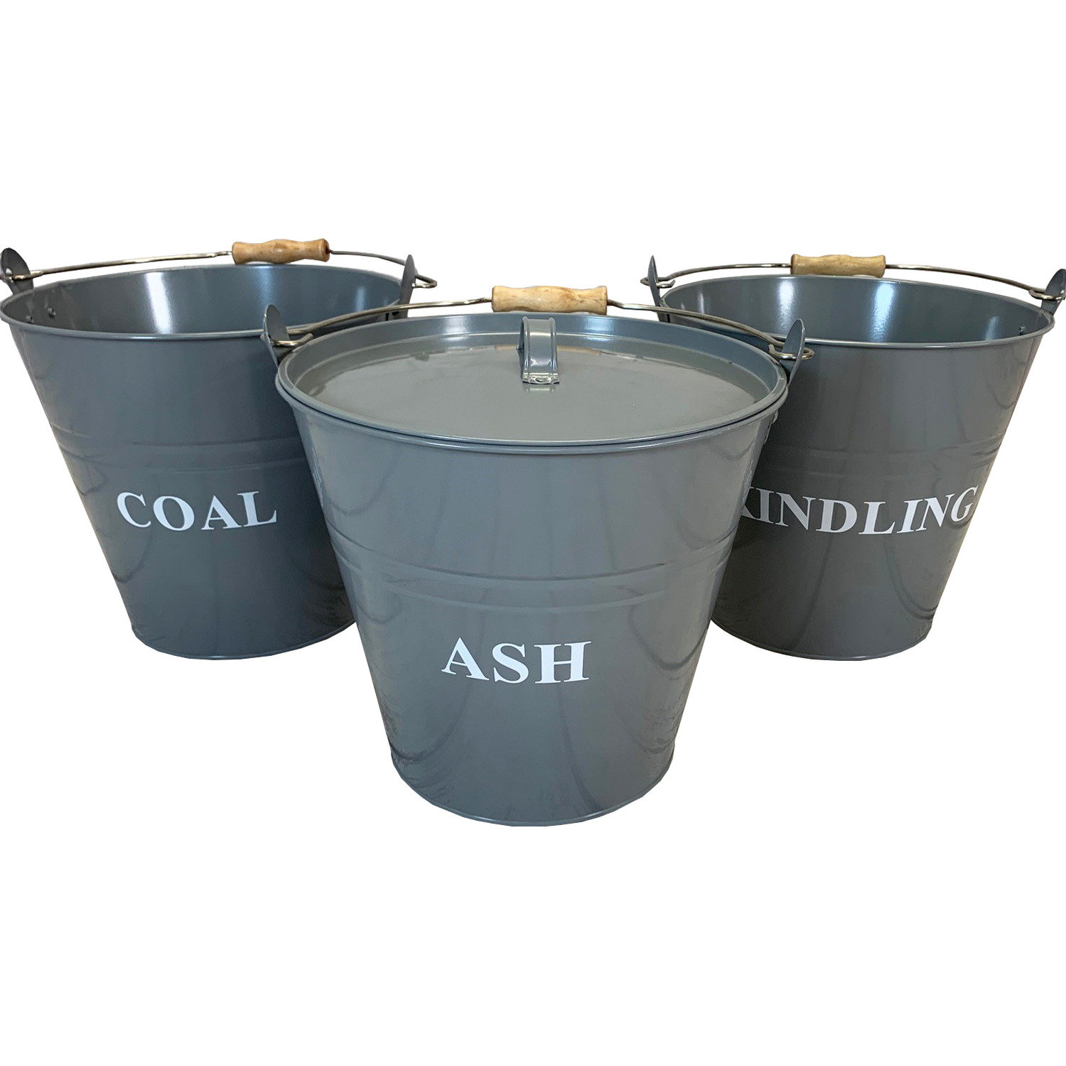 Fireside Kindling Ash and Coal Buckets