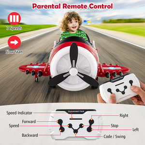 Kids Ride On Plane Car Toy Electric Airplane
