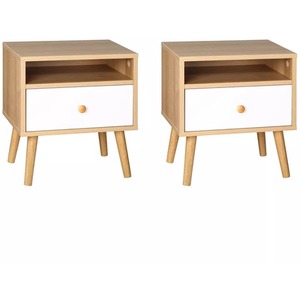 Scandi Bedside Tables Set of 2