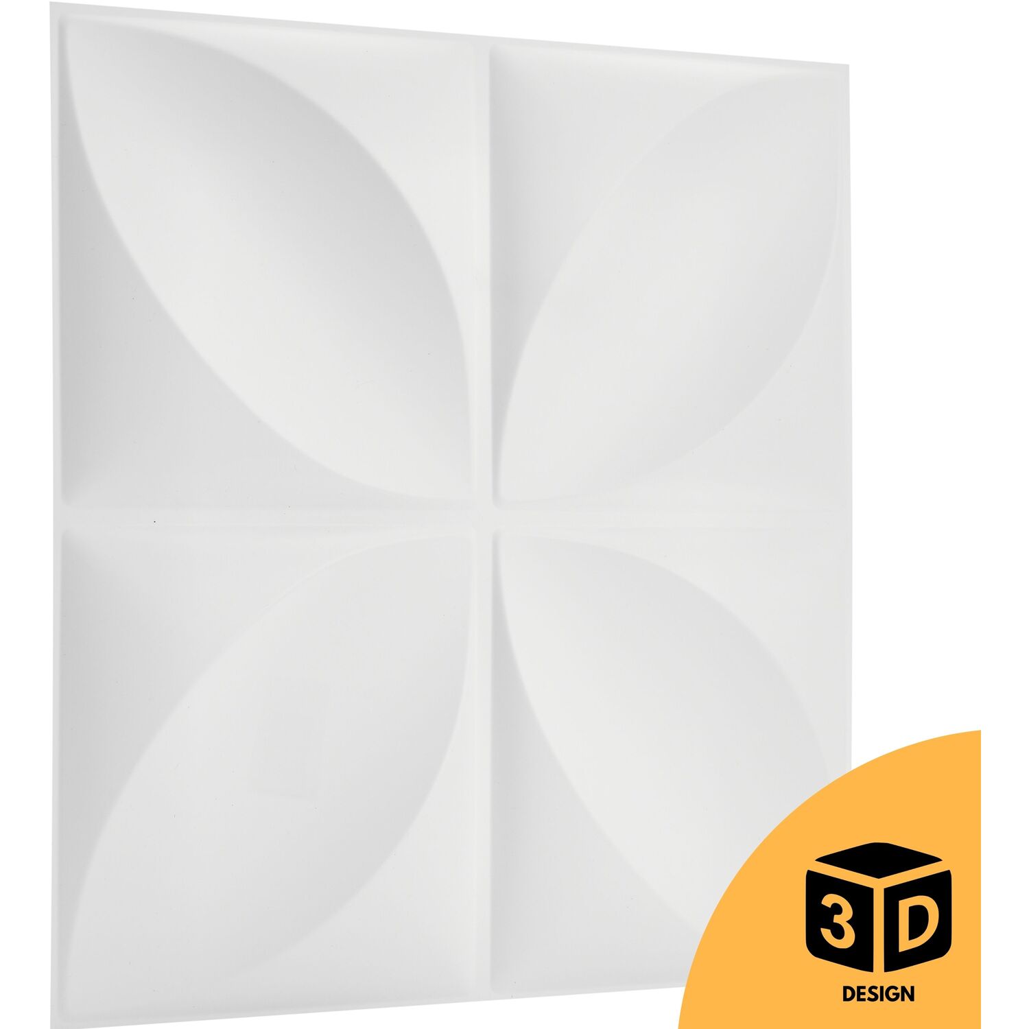 3D Wall Panels with Adhesive Included - Geometric Convex Shape