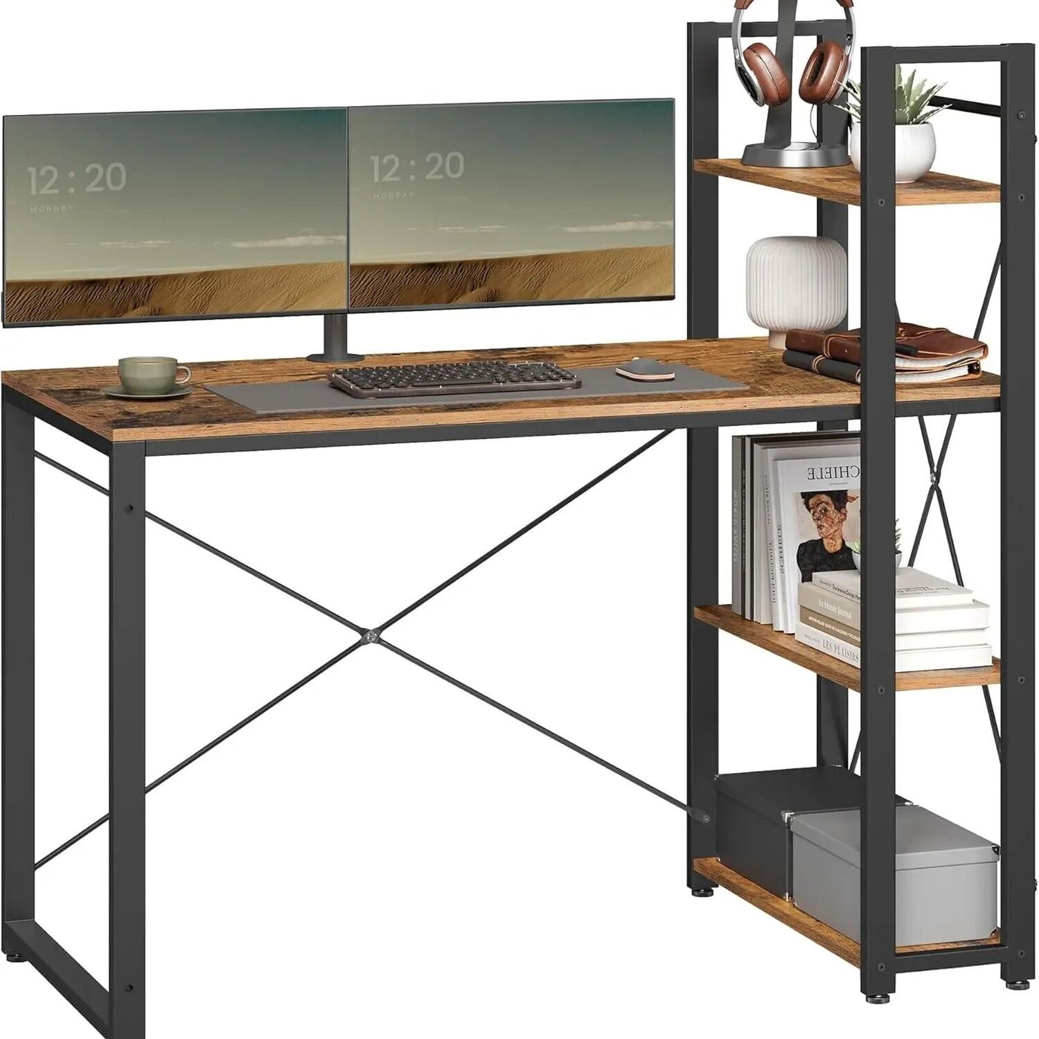 Writing Desk with Storage Shelve