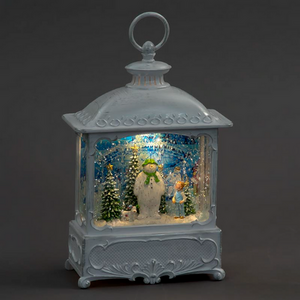 SnowTime LED Water Lantern with The Snowman, Snowdog and Billy