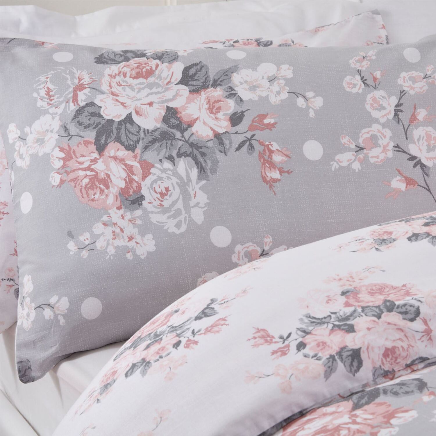 Dreamscene English Rose Floral Duvet Cover Bedding Set