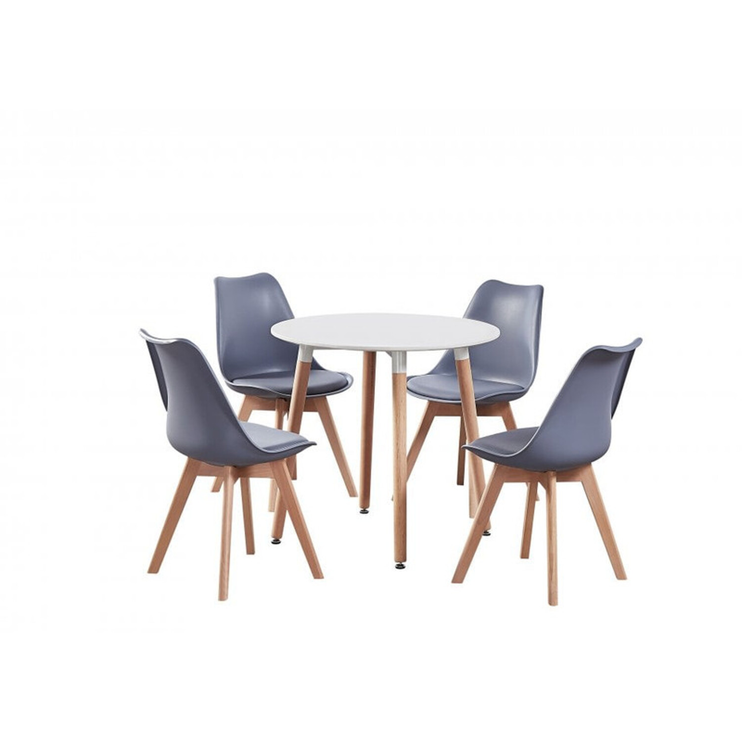 Round Lorenzo Dining Set with a Table and Chairs Set of 4