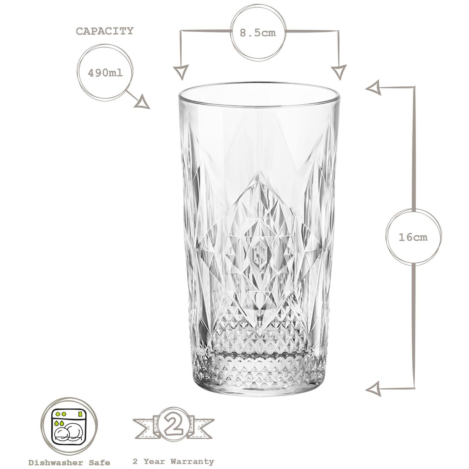 Bartender Stone Glassware 8pc Set