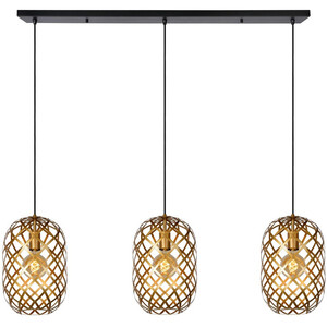 Wolfram Modern Bar Pendant Light Matt Gold