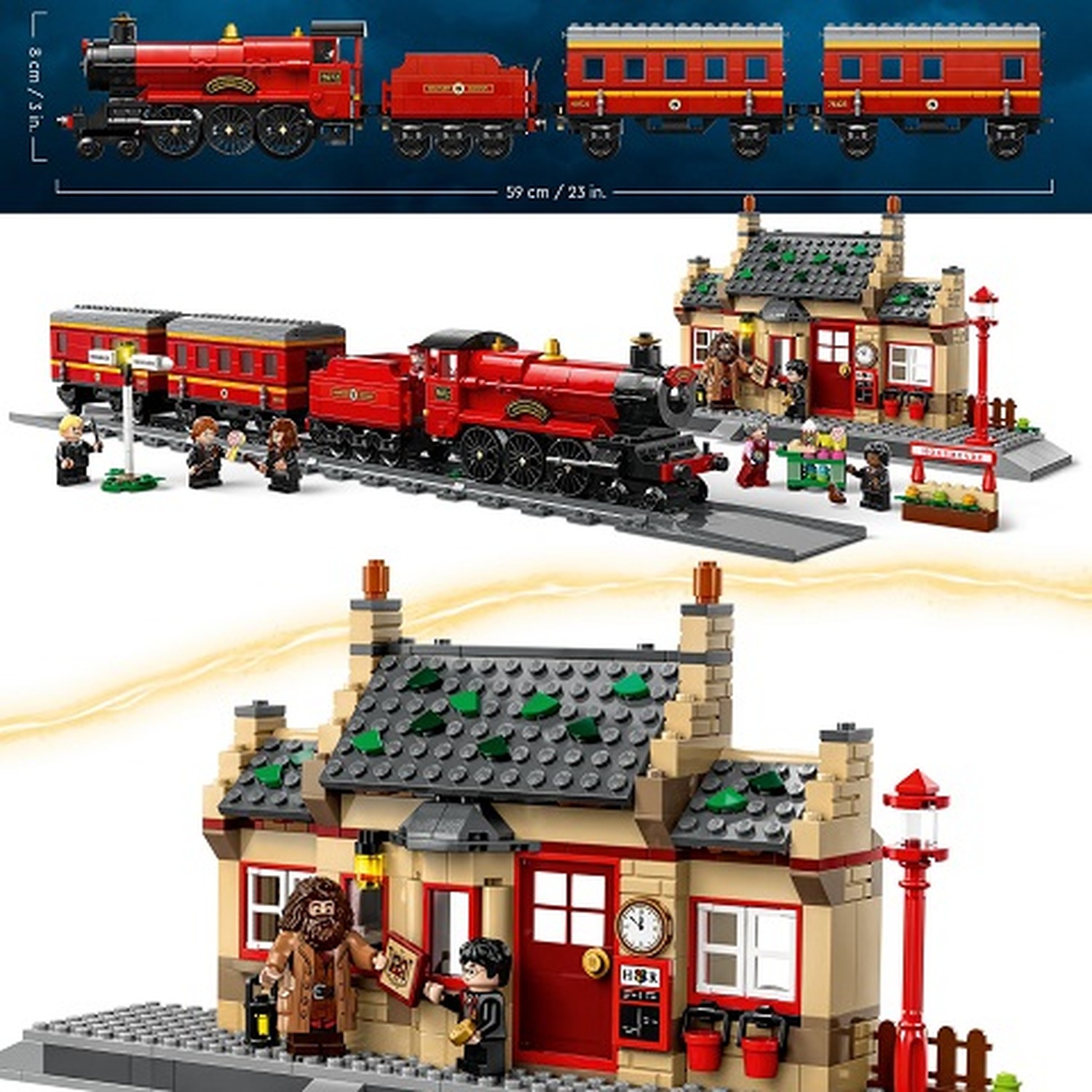LEGO Hogwarts Express Train Set with Hogsmeade Station 76423