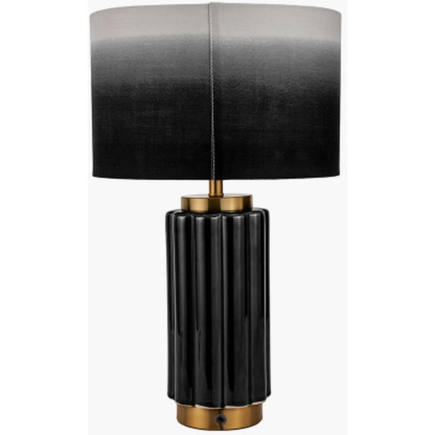 Elegant Scalloped Ceramic Table Lamp