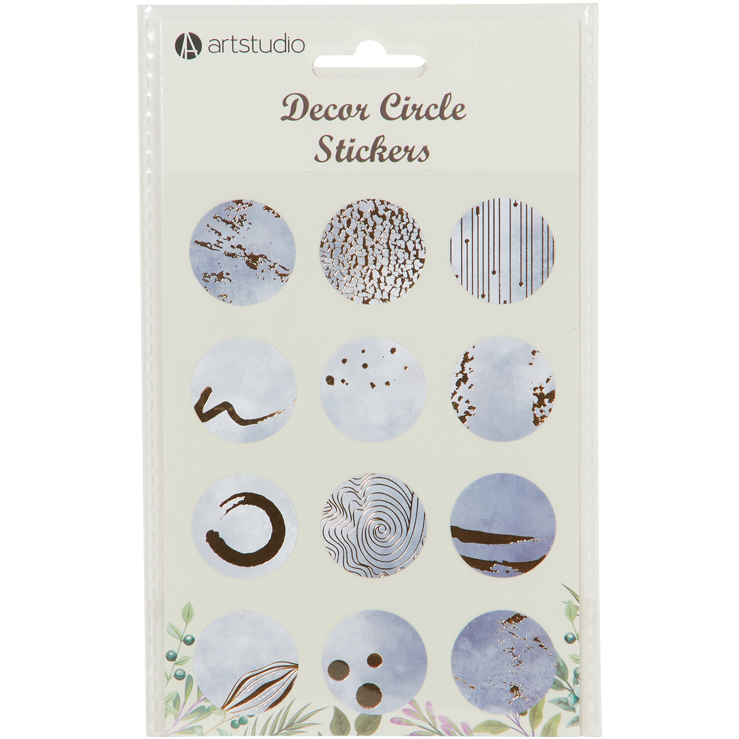 Art Studio Multicolour Decor Circle Stickers