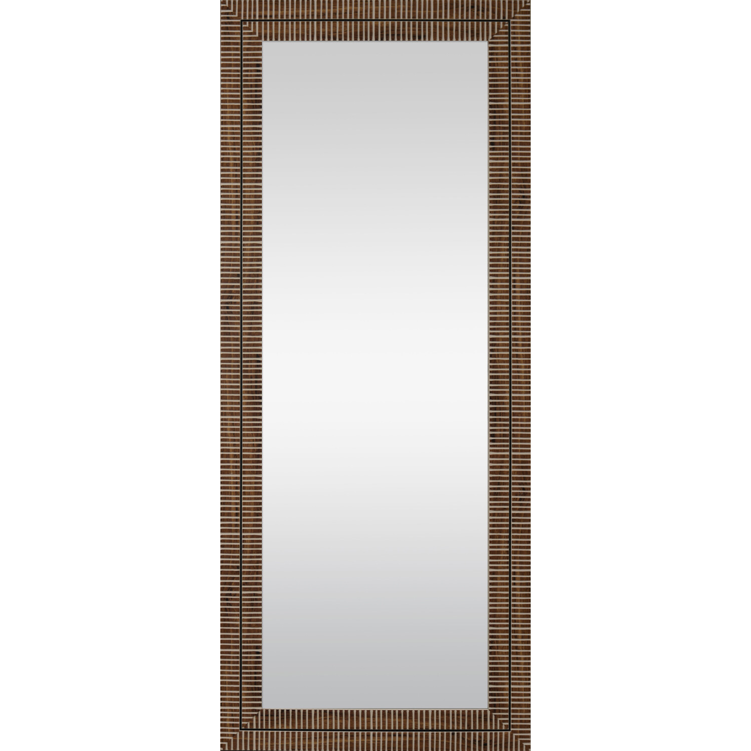 Nyla Wood Effect Striped Mirror