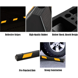Large Heavy Duty Rubber Parking Curb