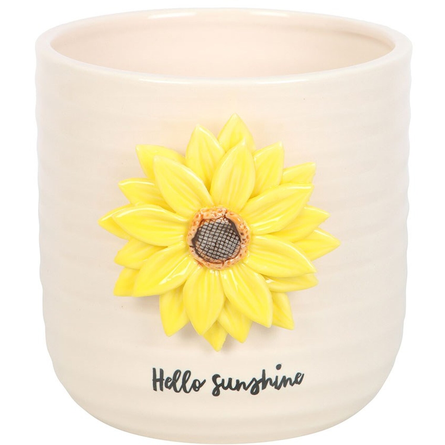 Ceramic Indoor 3D Sunflower Plant Pot